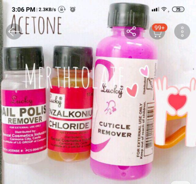 Nail Manicure Set Acetone Merthiolate Cuticle Remover | Shopee Philippines