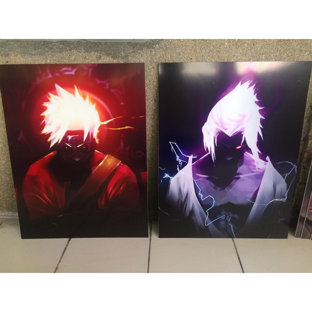 Naruto Wall Art Decor Sasuke Wall Art Decor Naruto Sasuke Wall Art ...