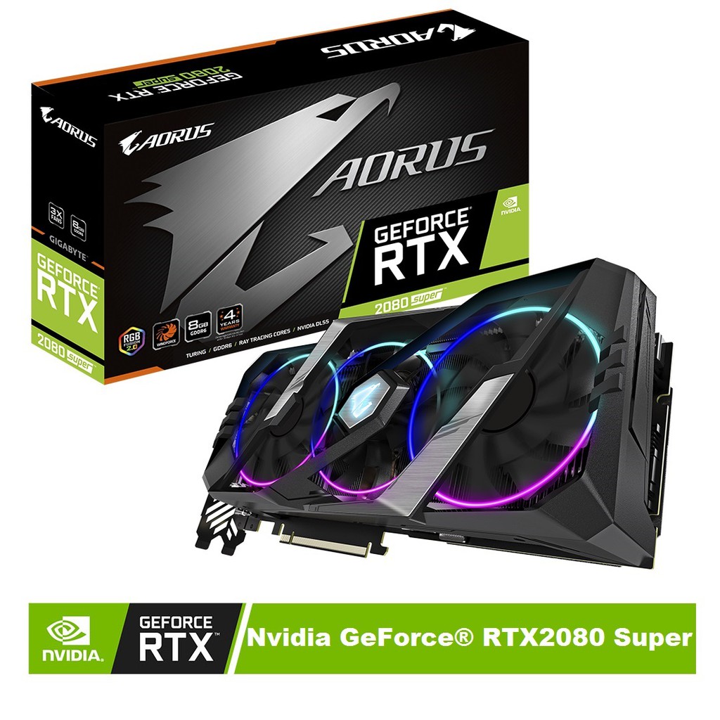 Gigabyte Geforce Rtx 2080 Super Windforce Oc 8g Graphics Card 3x