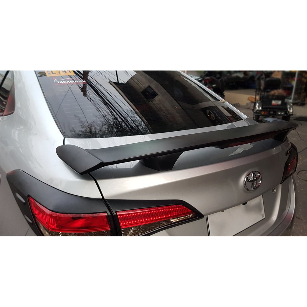 trd Matte Black Spoiler For Toyota Vios 2019 | Shopee Philippines