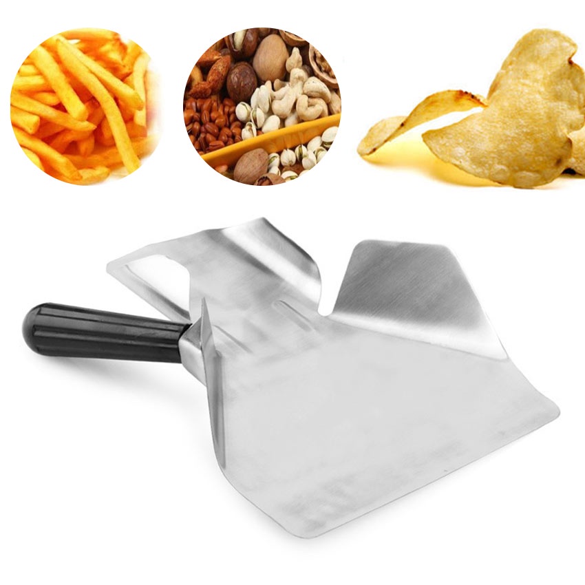 Single Handle Packaging Tool French Fries Shovel Stainless Steel ...