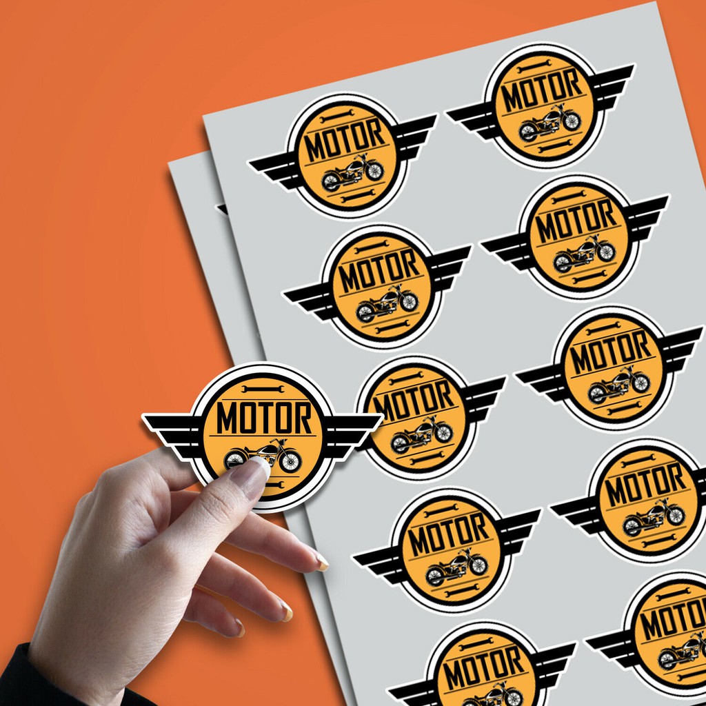 *MATTE* LOGO CUSTOM STICKERS A4 LAMINATED WATERPROOF VINYL PAPER ...