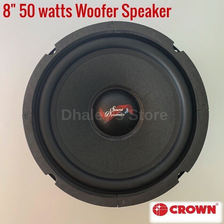Original Crown HW-805 8" 50 watts 8ohms Woofer Speaker HW805 hw805 HW 805 Speaker 50 watts ...