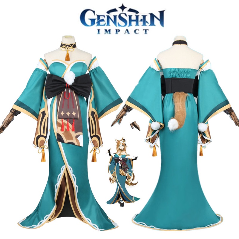 Game Genshin Impact Miss Hina Cosplay Costume Miss Hina Cosplay Costume ...