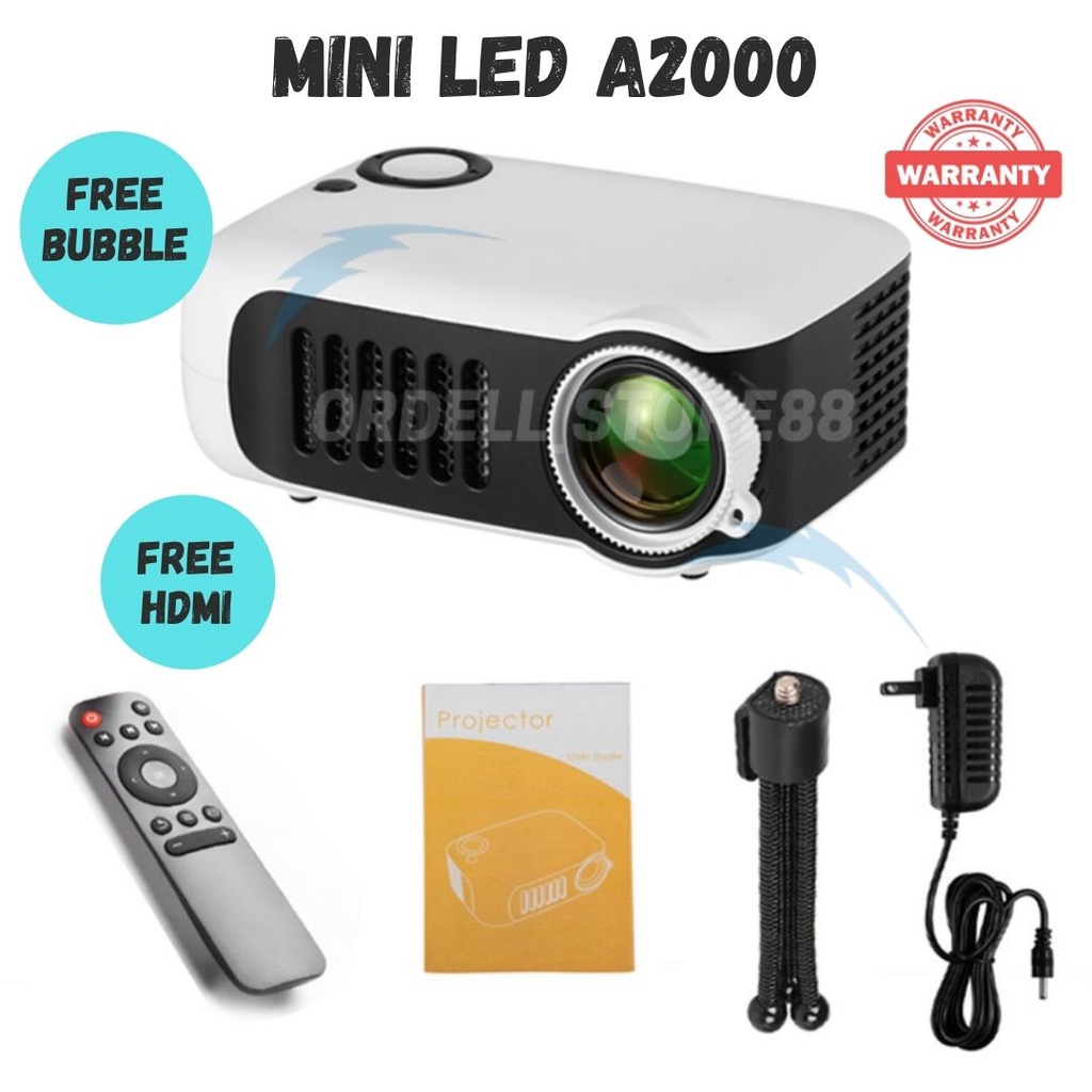 Mini Projector A2000 Full HD 1080P - Original Portable Projector - UniTop