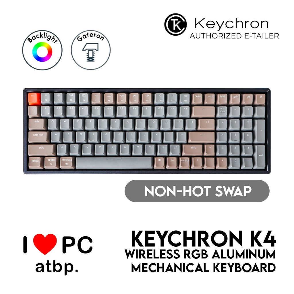 Keychron K4 Wireless Mechanical Keyboard (96% Layout, Wired/Bluetooth ...