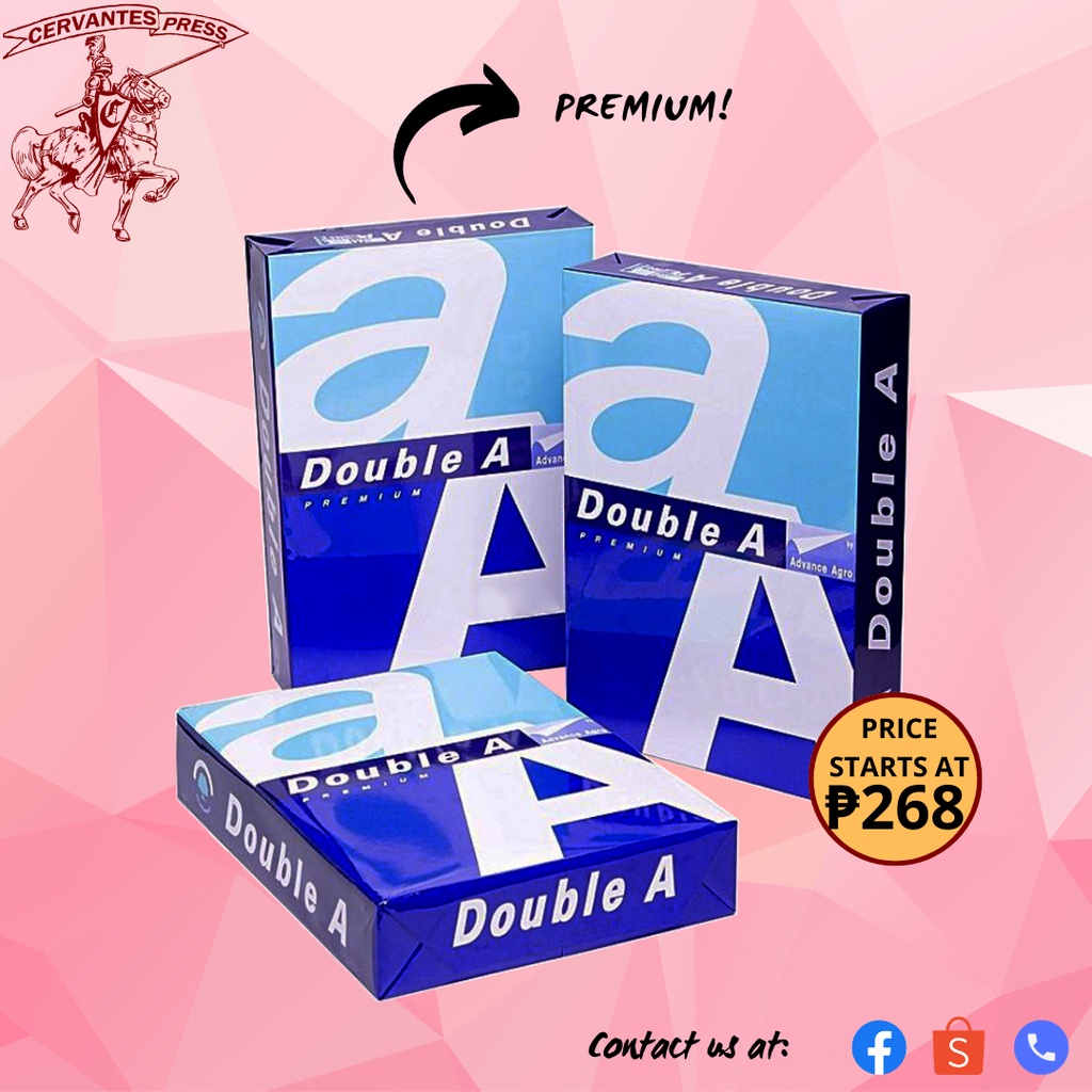 DOUBLE A 80 GSM BOND PAPER | Shopee Philippines