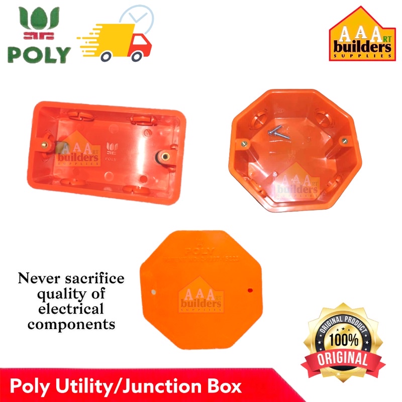 Original POLY Utility box Junction box Heavy Duty | Shopee Philippines