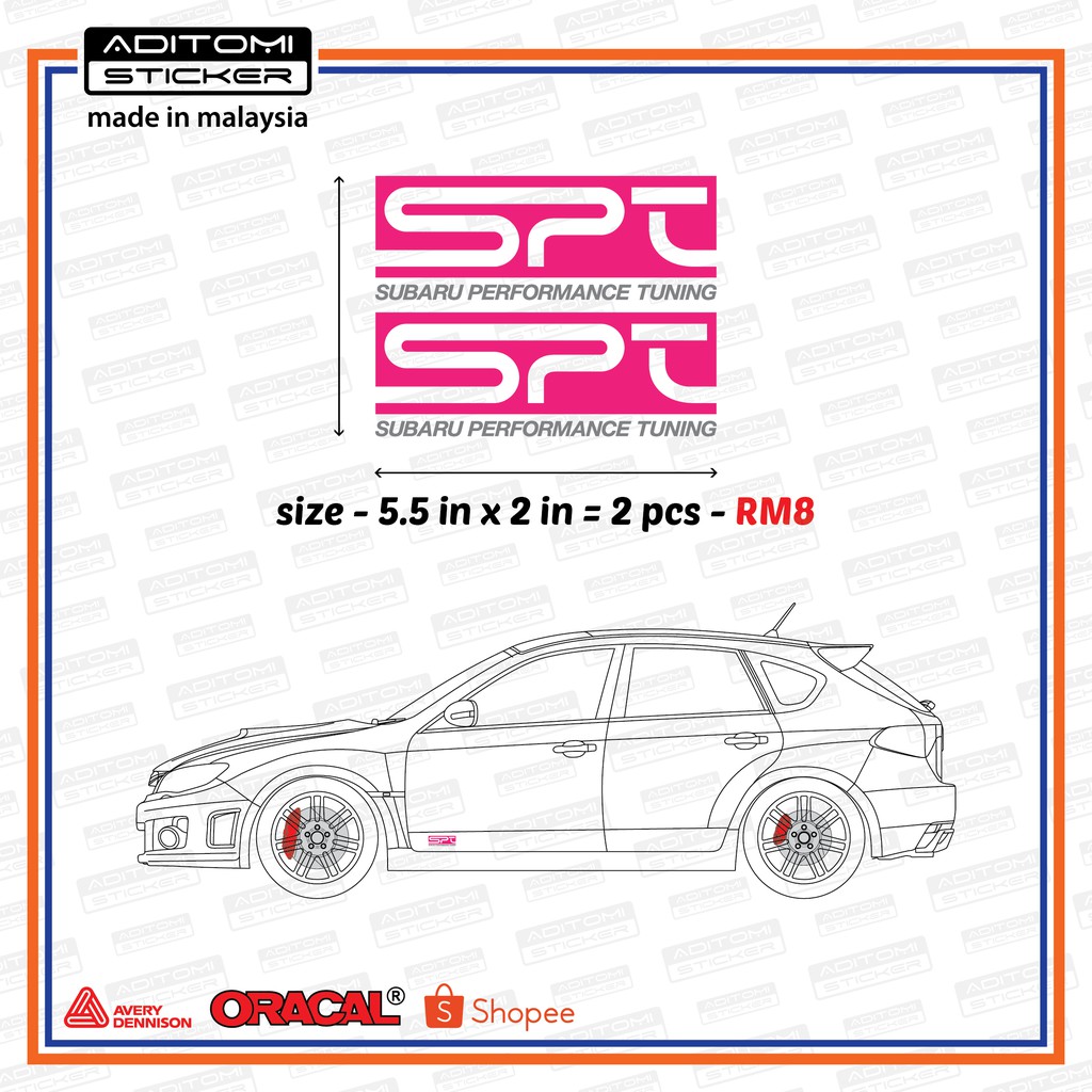 Subaru Performance Tuning decals die cut | Shopee Philippines