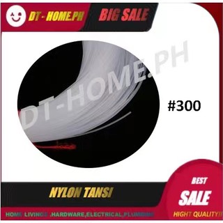 NYLON TANSI/GRASS CUTTER /NYLON STRING MONOLINE TRANSPARENT 3.0mm (per ...