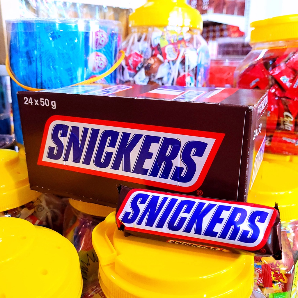 [Box Of 24] Snickers Chocolate Bar 50g x 24 Pieces | Shopee Philippines