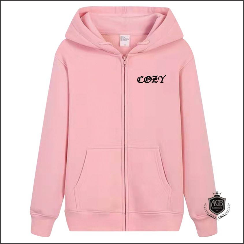 New Outfit Printed Cozy Hoodie Jacket With Zipper Long Sleevs Shirt ...