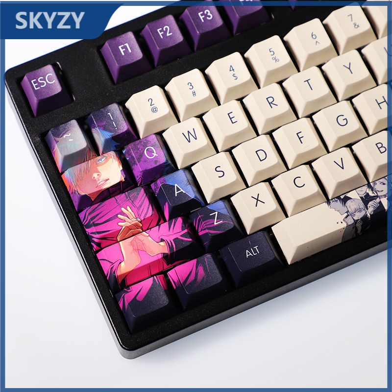 Jujutsu Kaisen keycap Cherry Profile Gojo Satoru theme keycap Anime PBT ...