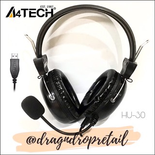 A4TECH HU-30 ComfortFit Stereo USB Headset Headphone with Mic | Shopee ...