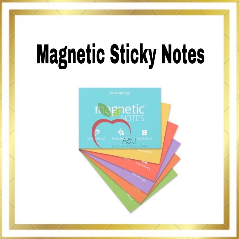 Magnetic Sticky Notes (Paper That Clings To Anything) | Shopee Philippines
