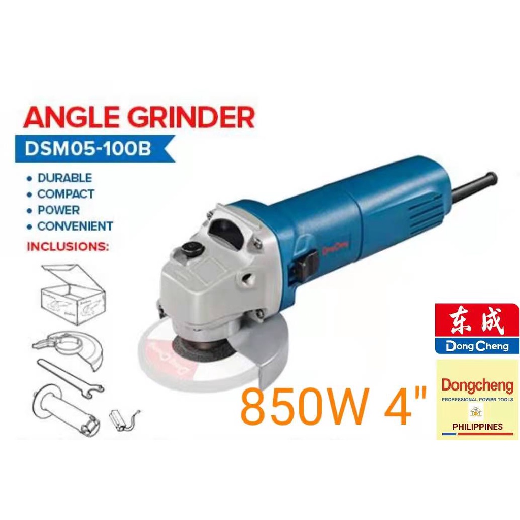 ORIGINAL DONGCHENG ANGLE GRINDER 850W 4'' DSM05-100B | Shopee Philippines