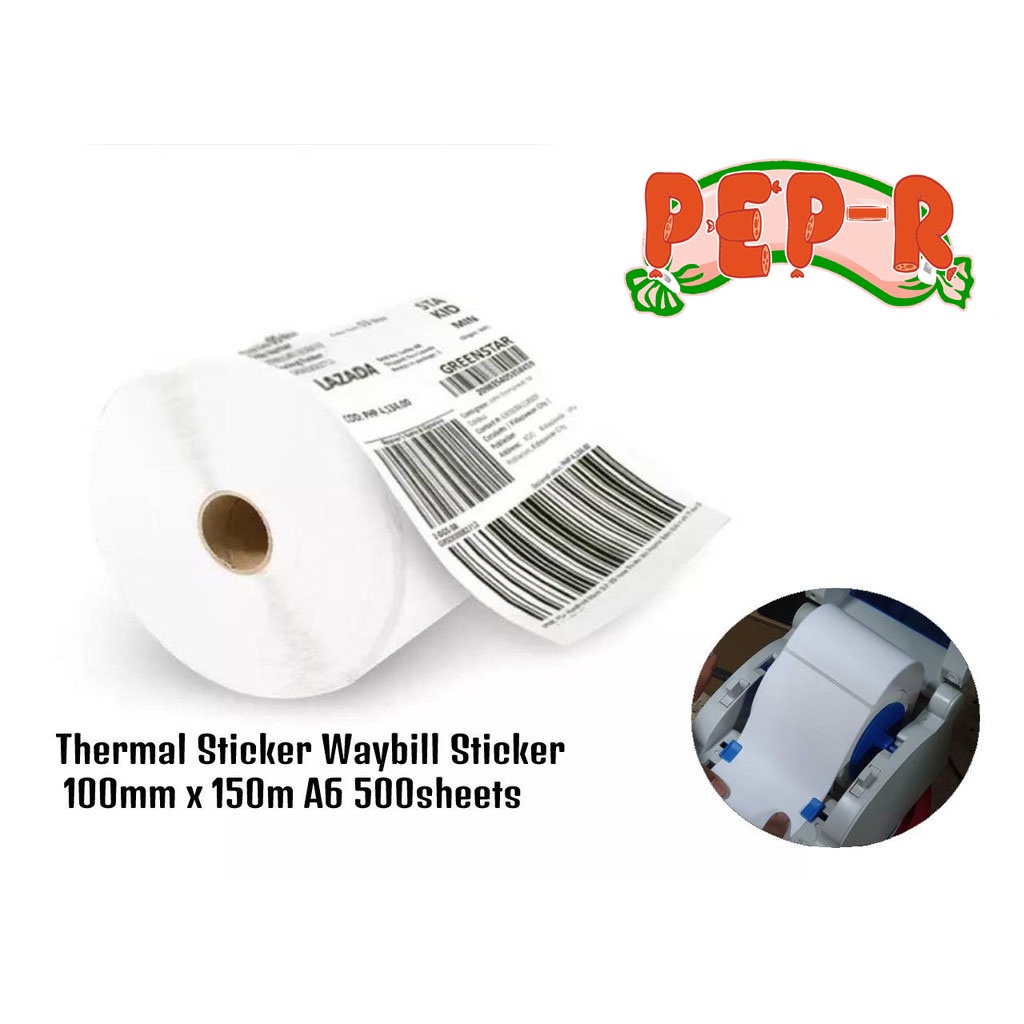 PEP-R Air Waybill AWB sticker A6 100*150 500pcs/ Label paper Sticker ...