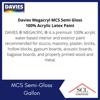 DAVIES Megacryl Semi Gloss YELLOW Shades 4 Liters / Gallon (PASTEL ...