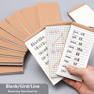 Kraft Cover Schedule Notebook Mini Portable Schedule Checklist Blank ...