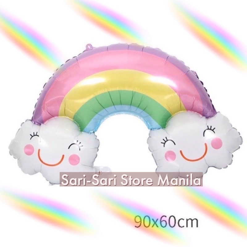 Big rainbow cloud balloon birthday decorations | Shopee Philippines