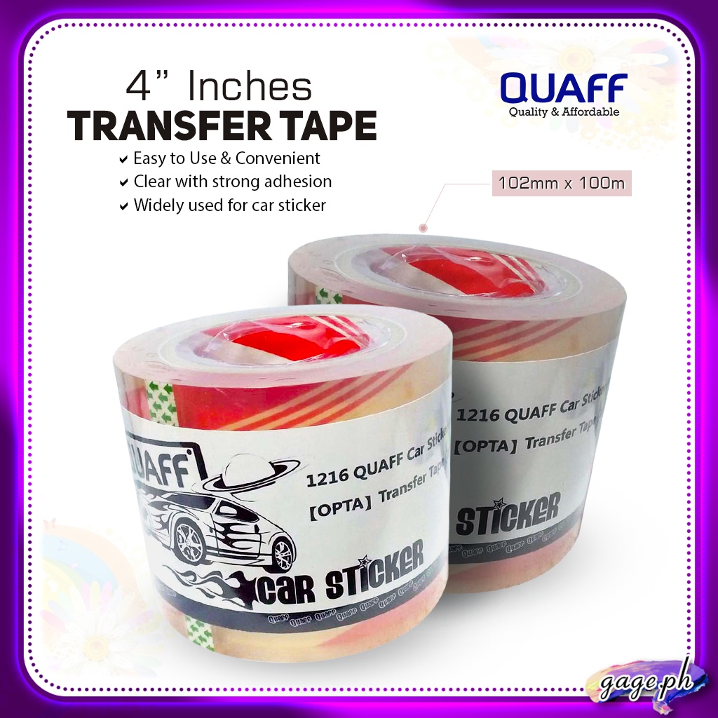 Transfer Tape for Car Sticker 4inch / 9inch / 18inch / 24inch (QUAFF ...