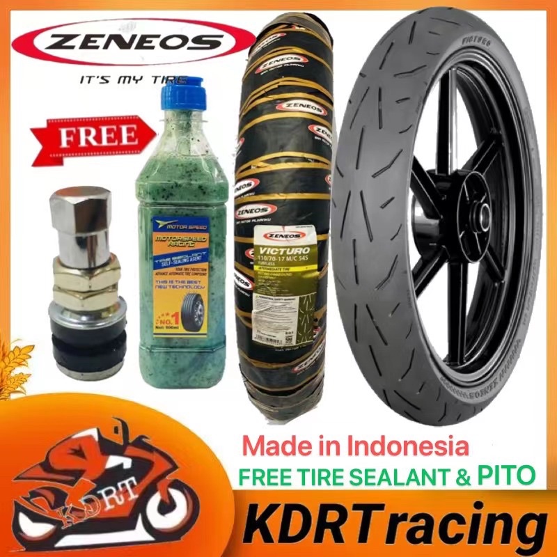 ZENEOS VICTURO RACING TIRE FOR MOTORCYCLE FREE TIRE SEALANT & PITO TIRE ...