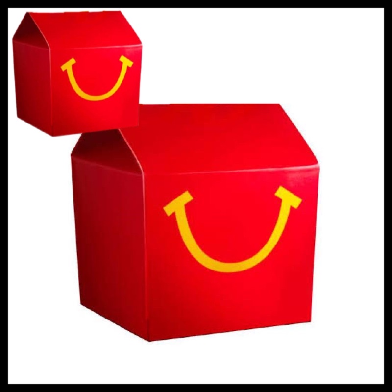 Mcdo Happy Kiddie Meal Generic Box 1piece folded (Box ONLY) | Shopee ...