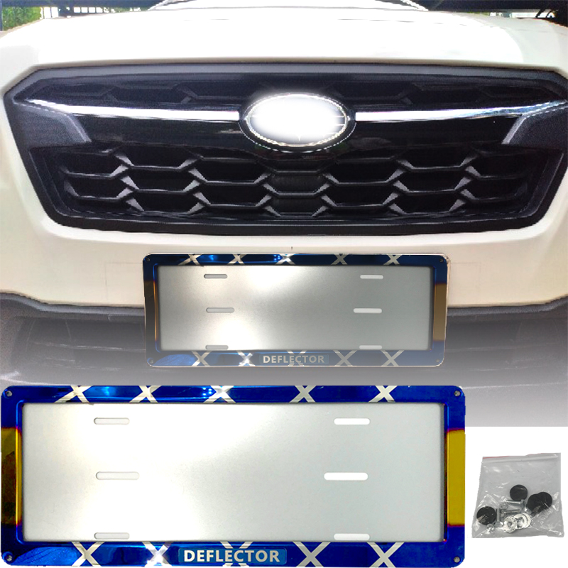 Burnt blue license plate frame Aluminum Alloy Car Plate Number Cover ...