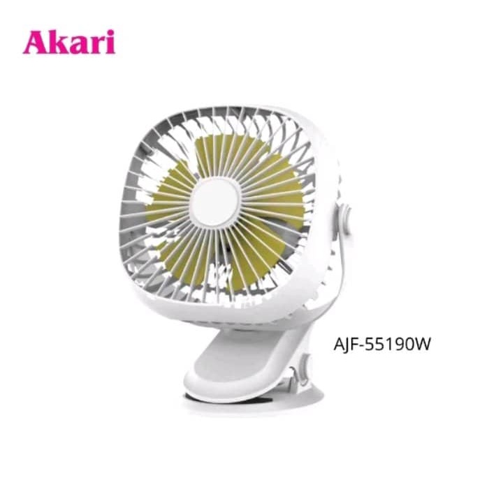AKARI Rechargeable Fan with 1W Solar Panel 7" 5W Fan Operating Time ...