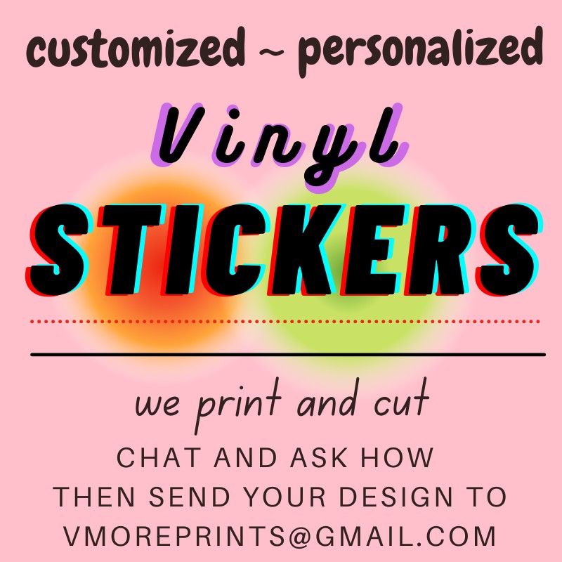 Personalized Laminated Vinyl Waterproof sticker | Shopee Philippines