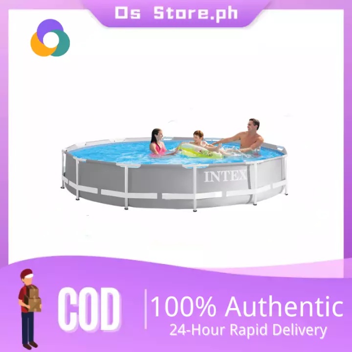 INTEX 26756Swimming Pool Adult and Children Steel Frame Swimming Pool ...