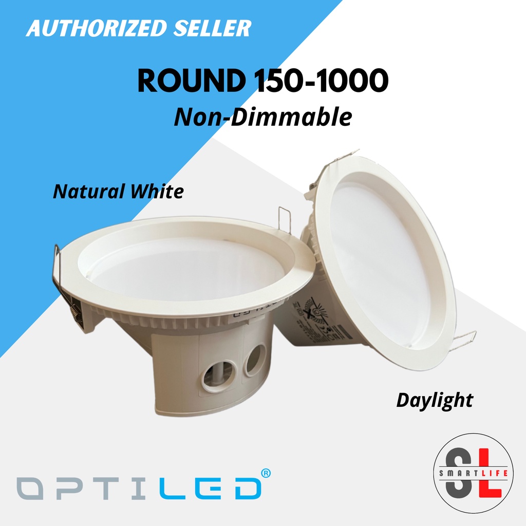 Optiled Round 150-1000 LED Downlight | 13W | 220V-240V AC | Indoor ...