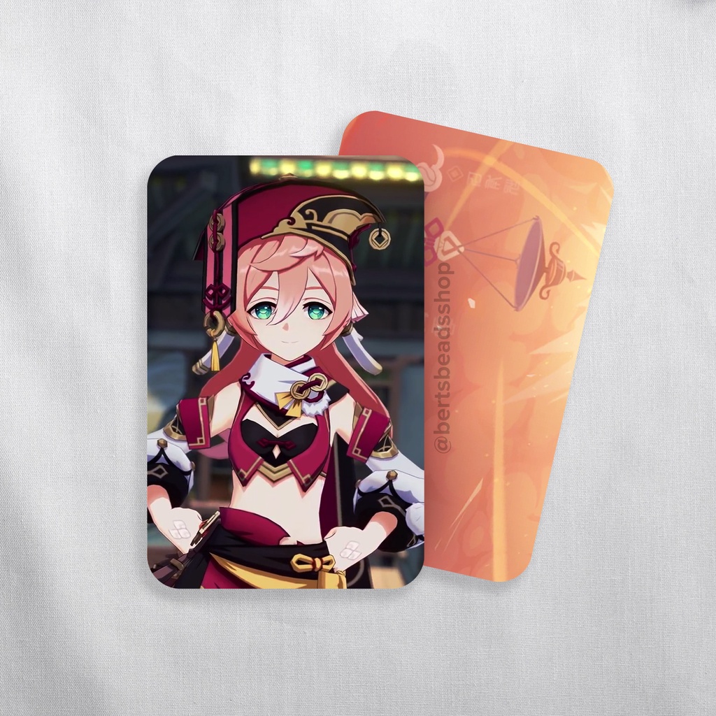 Genshin Impact Photocards - YANFEI Textured Photocards Front and Back ...