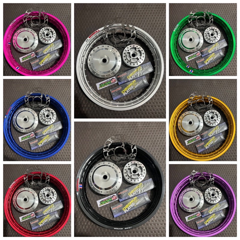 RIMSET HONDA CLICK 125/150 WITH DISC SIZE 17S 1.4 FRONT AND REAR ...