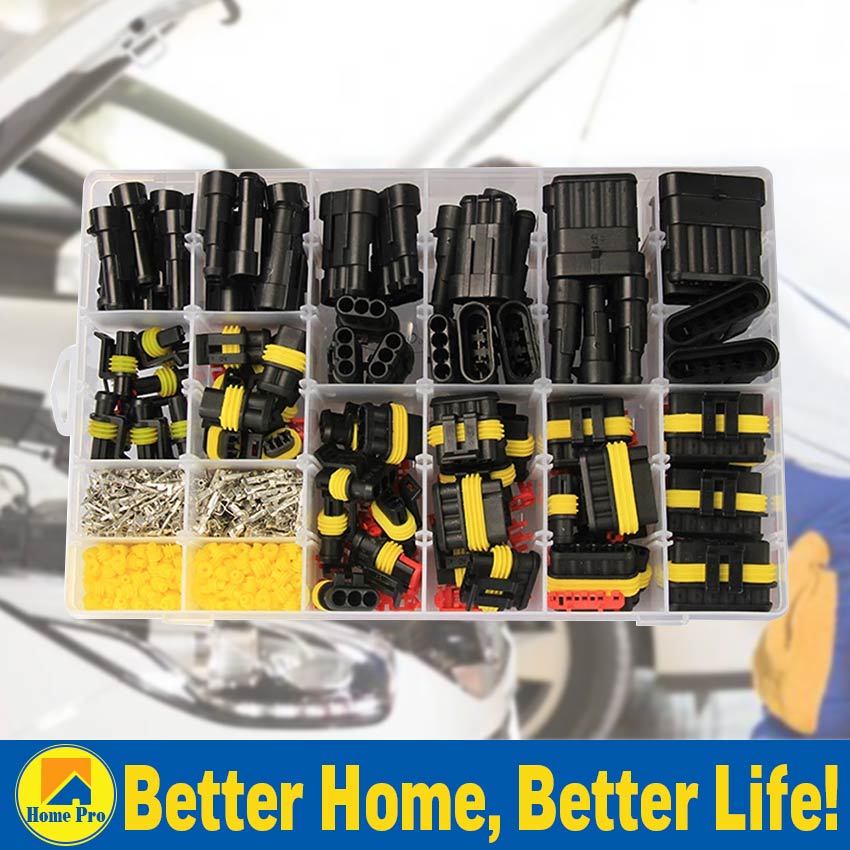 708PCS/Set Waterproof Car Electrical Connector Terminal Car Wire ...