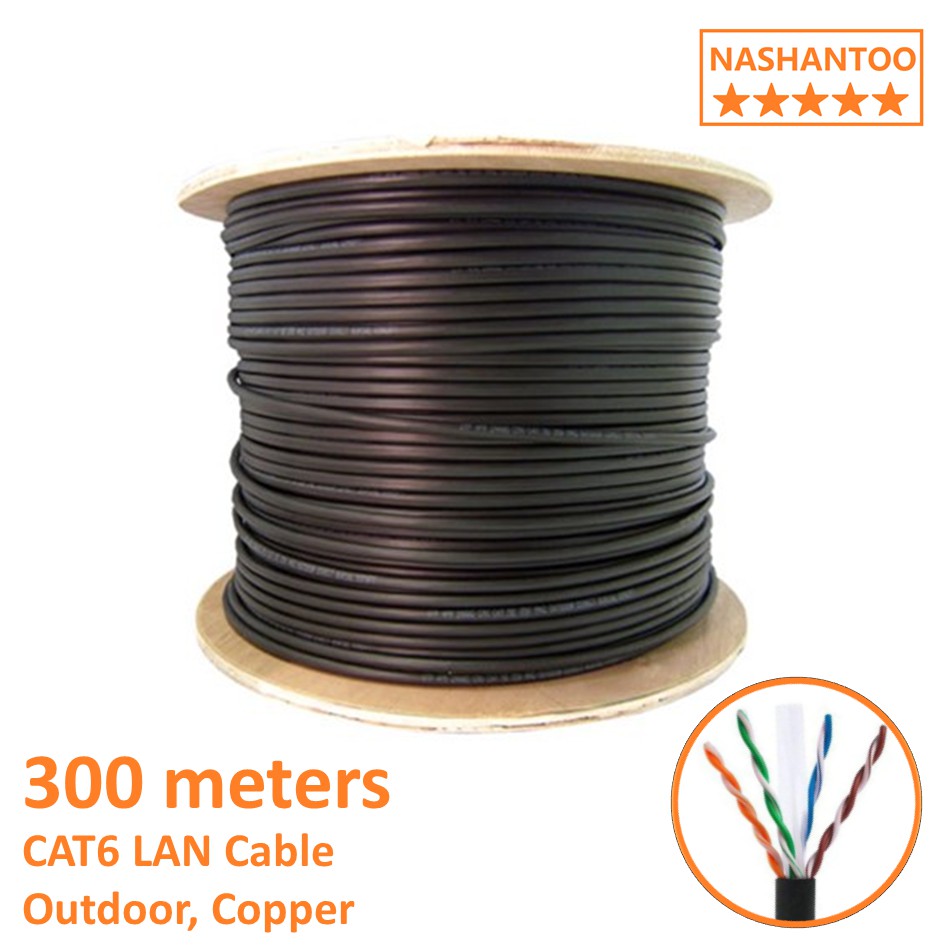 300M CAT6 CCA UTP Outdoor Waterproof Network LAN Cable - NASHANTOO | Shopee Philippines