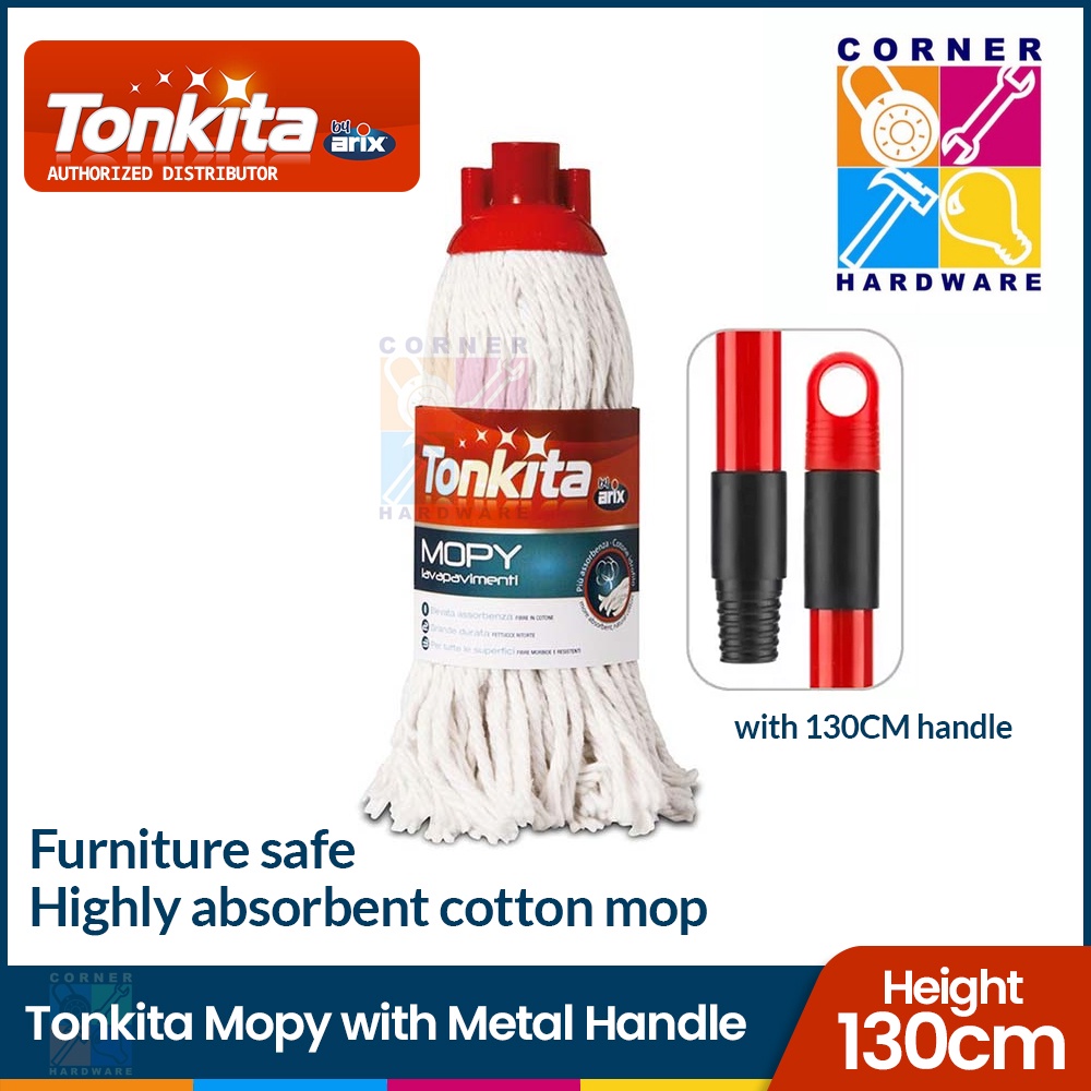 TONKITA Mopi Cotton Mop with Metal Handle | Shopee Philippines