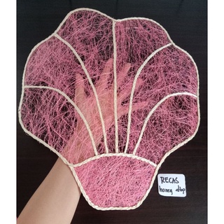 Abaca Fan , Abaca Shell Fan , Kraft Fan , 16 by 16 inches pamaypay na ...