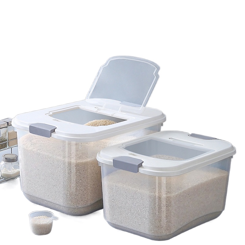 Rice bucket household small rice box 15 catties of flour put rice ...