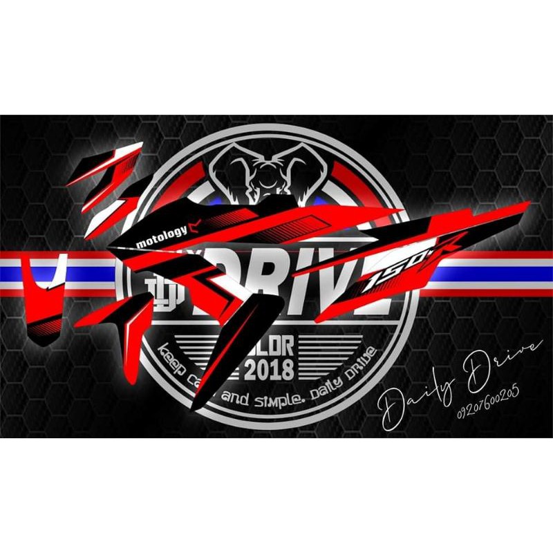 Honda Rs150 fi DECALS (motology) | Shopee Philippines