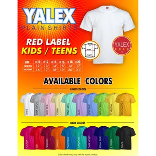 YALEX Cream | ROUNDNECK | Red Label | Plain Shirt | Shopee Philippines