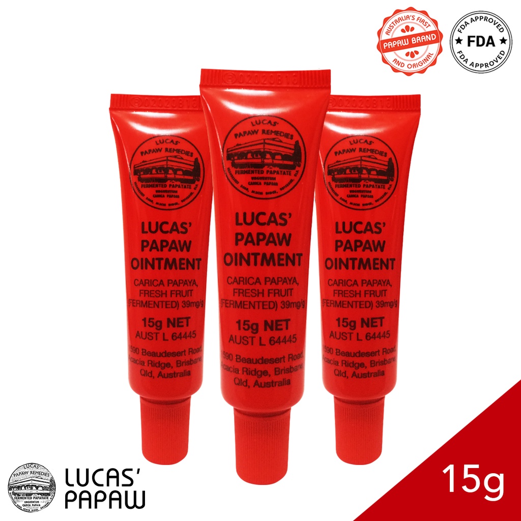 Lucas' Papaw Ointment 15g Set Of 3 | Shopee Philippines
