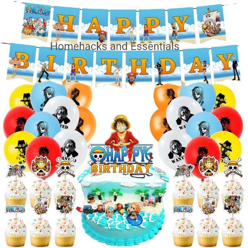 ANIME ONE PIECE Themed Party Decoration Set ONE PIECE Themed Party ...