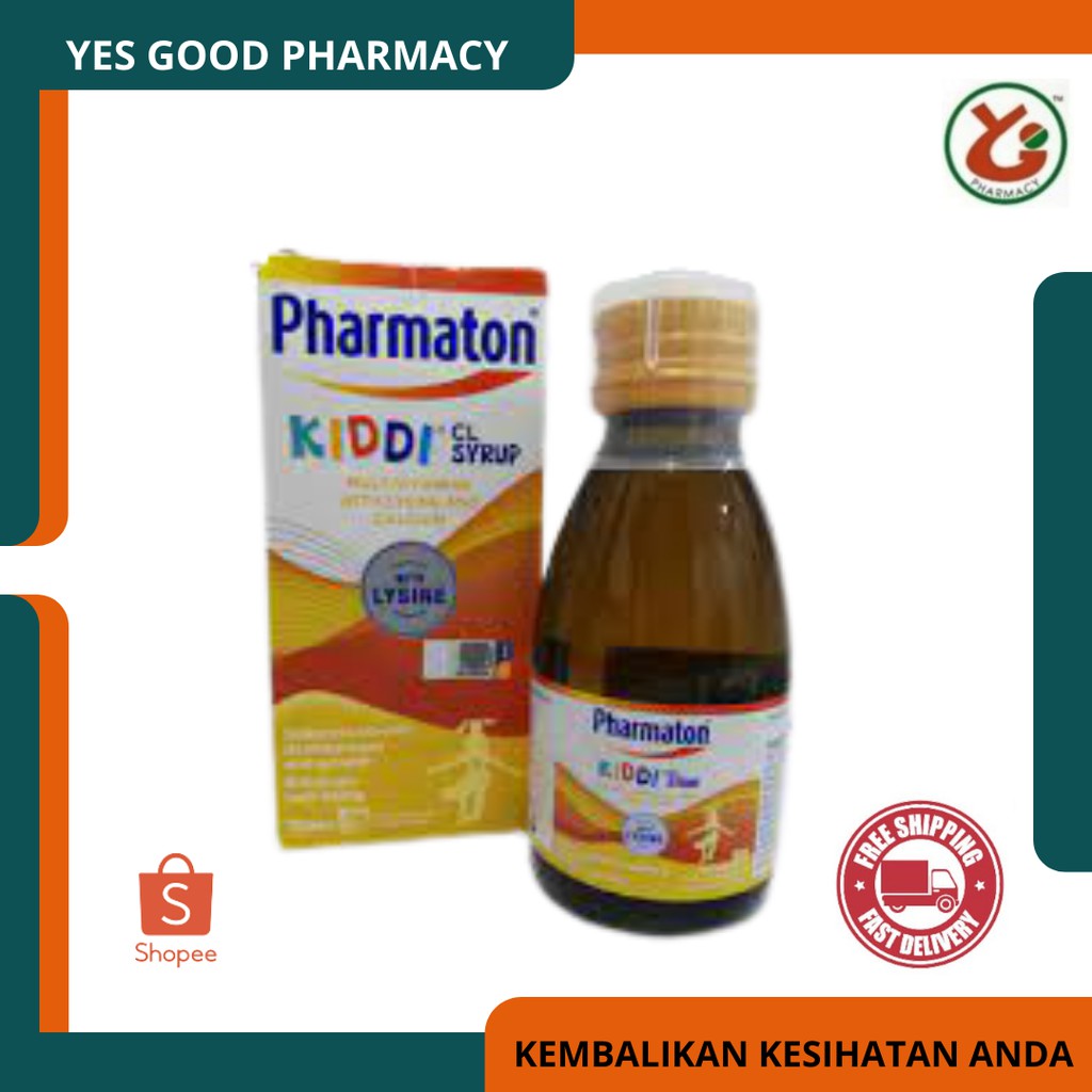 PHARMATON Kiddi CL Syrup Multivitamin With Lysine And Calcium 100 ml ...