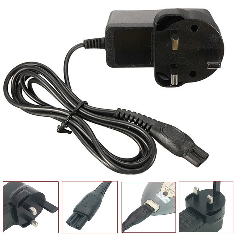 15V UK Plug Power Charger Lead Cord For PHILIPS SHAVER Series 3000 ...