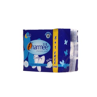 Charmee Sanitary Napkin Fem Pads Heavy Flow or Night Use 8's + 1 pad ...