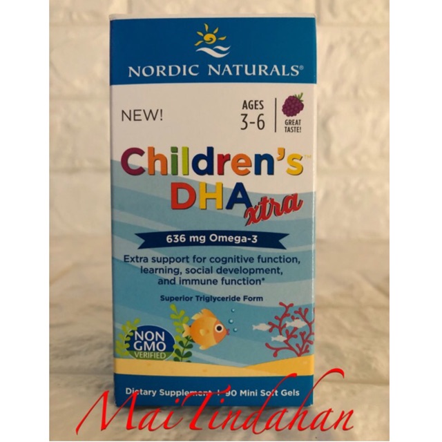 Nordic Naturals Children’s DHA Xtra Berry Punch, 636 mg, 90 Minis Soft ...
