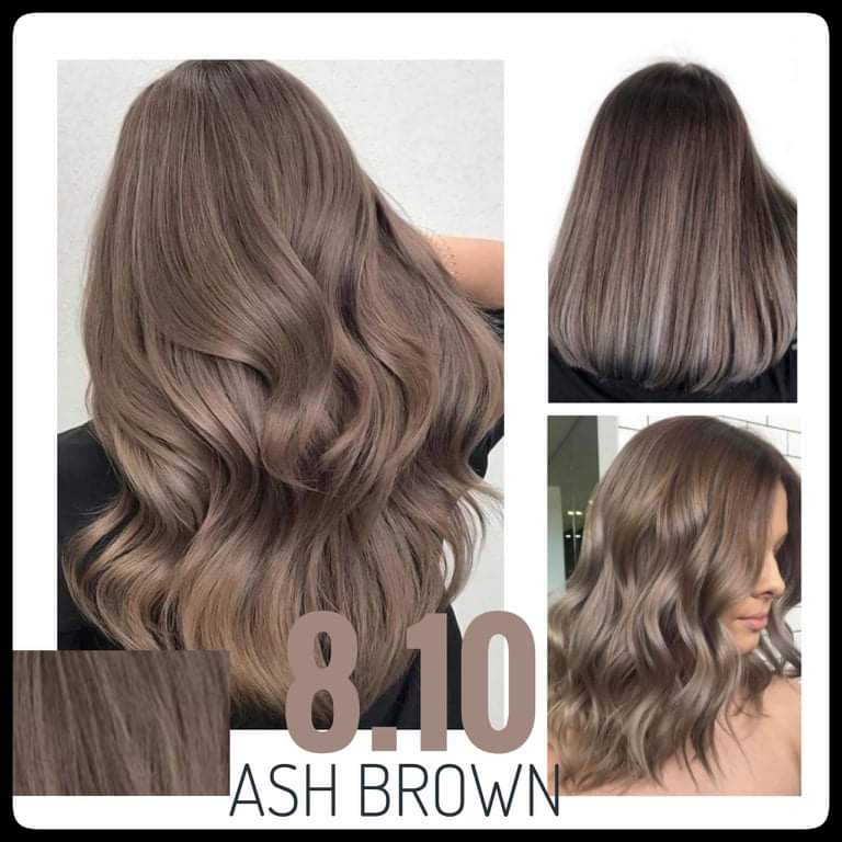 BREMOD 8.10 ASH BROWN HAIR COLOR SET WITH OXIDIZER (100ML) | Shopee ...