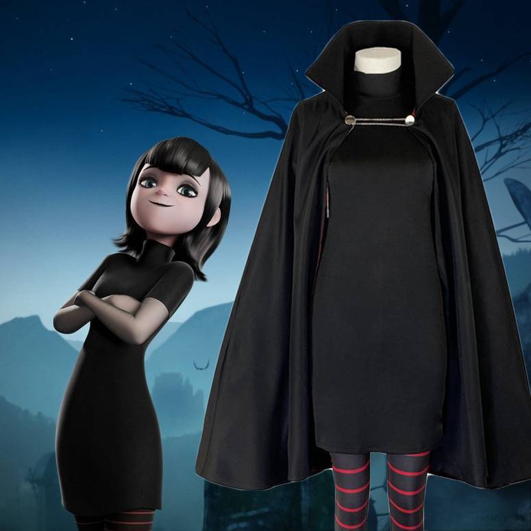110-180 Hotel Transylvania - Mavis Cosplay Cloak Costume Set Anime ...