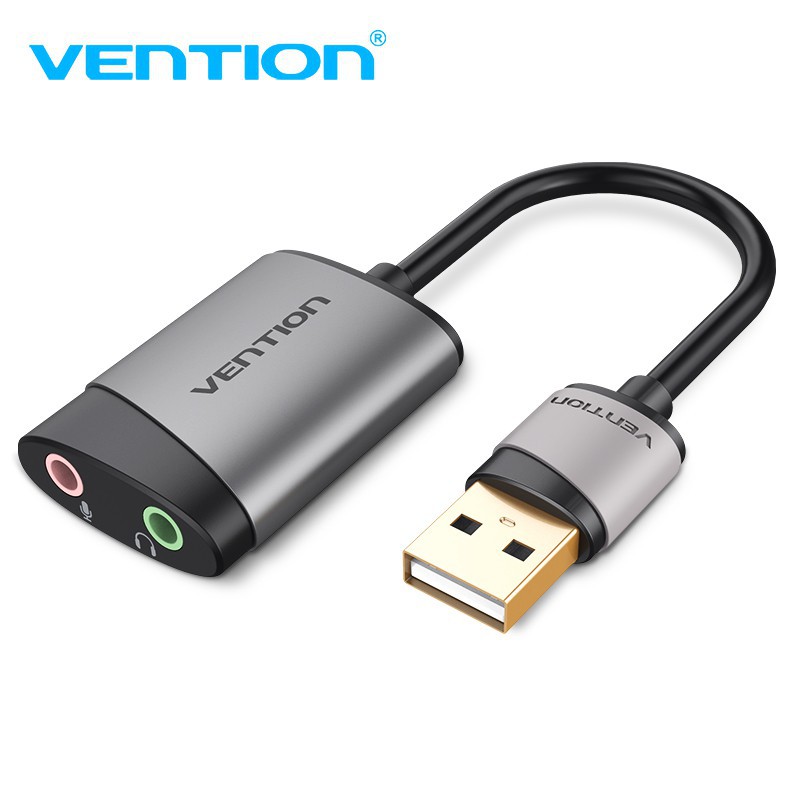Vention USB Sound Card USB To 3.5mm Audio Adapter | Shopee Philippines